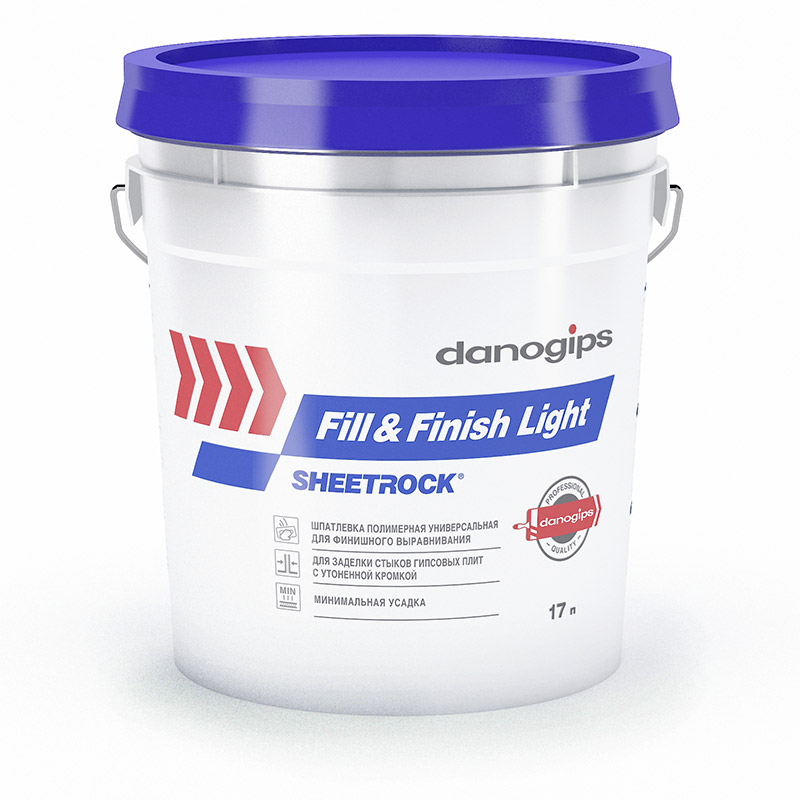 Готовая шпатлевка Fill&Finish Light Sheetrock® — облегченная полимерная ...