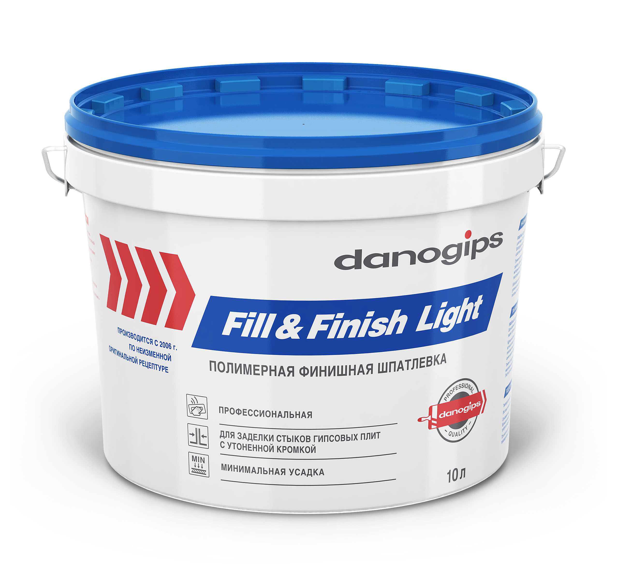 Готовая шпатлевка Danogips Fill&Finish Light (10 и 17 литров ...